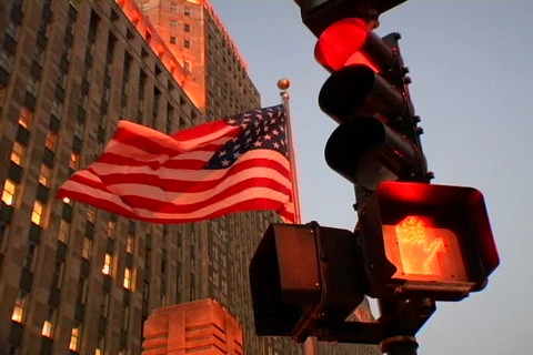 traffic light flag 2 | Stock Video | Pond5