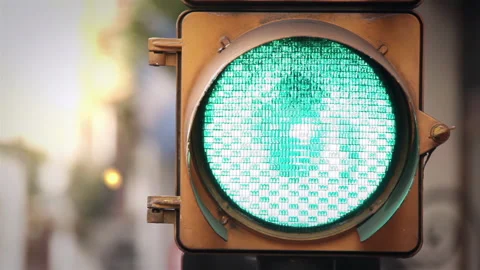 Traffic Light Turning Green Stock Footage ~ Royalty Free Stock Videos ...