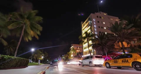 Miami Night Timelapse Stock Video Footage | Royalty Free Miami Night ...