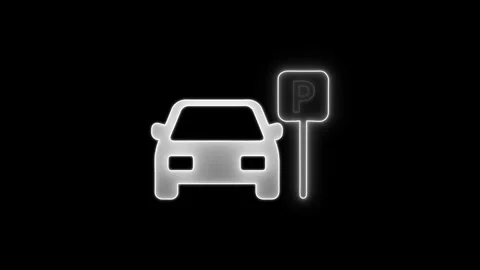 Traffic signal parking sign animation. p... | Stock Video | Pond5