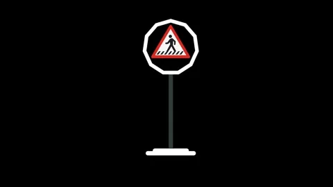 Traffic signal sign animation.traffic si... | Stock Video | Pond5