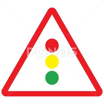 Traffic signal sign vector illustration.: Royalty Free #120945918