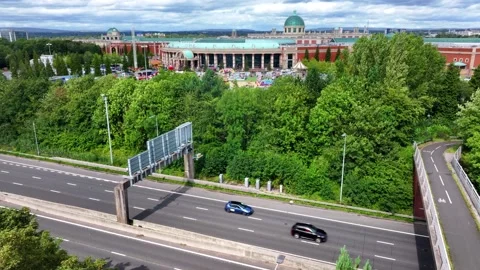 Trafford Centre and M60 Ring Road, Manch... | Stock Video | Pond5