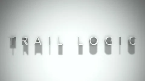 Trail Logic 3D title animation with shad... | Stock Video | Pond5