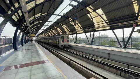 Delhi Metro Station Stock Video Footage | Royalty Free Delhi Metro ...
