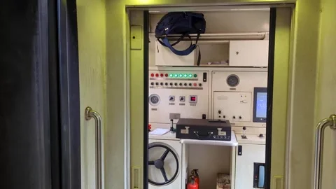 Control Room On Train Stock Footage ~ Royalty Free Stock Videos | Pond5