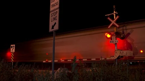 Rural Train Intersection Stock Video Footage | Royalty Free Rural Train ...