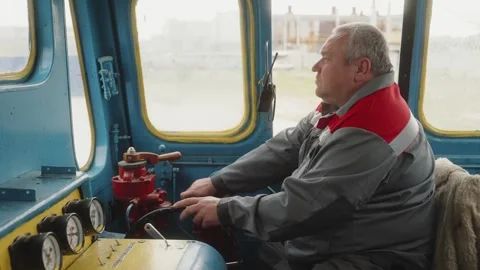 Train Conductor Cabin Stock Footage ~ Royalty Free Stock Videos | Pond5