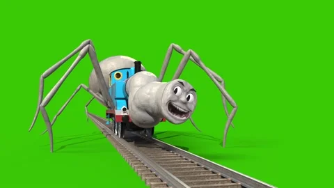 Train Evil Thomas Green Screen Monsters ... | Stock Video | Pond5