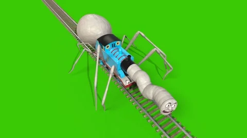 Train Evil Thomas Green Screen Monsters ... | Stock Video | Pond5