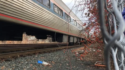 Train leaving the station | Stock Video | Pond5