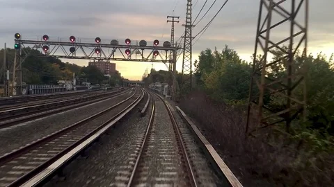 Train processing plate - Forward facing ... | Stock Video | Pond5