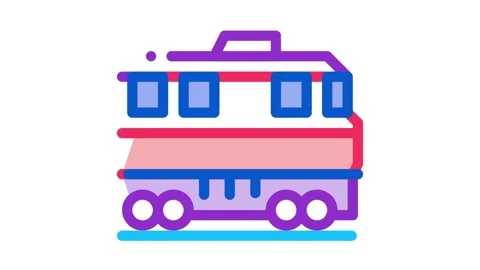 train transportation Icon Animation | Stock Video | Pond5
