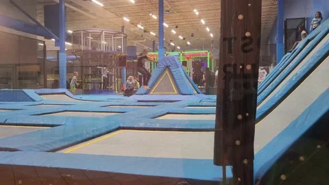 Trampoline Park Mall | Stock Video | Pond5