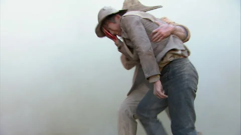 Transcontinental railroad dynamite injur... | Stock Video | Pond5