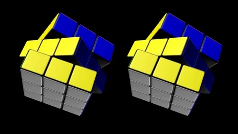 The transformation of the Rubik's cube w... | Stock Video | Pond5