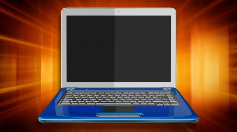 Transformer laptop on background | Stock Video | Pond5