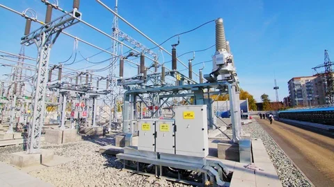 transformer operates at electrical trans... | Stock Video | Pond5