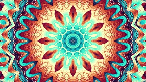 Transforming abstract mandala. 4k loop f... | Stock Video | Pond5