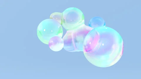 Transforming liquid blobs in a metaball ... | Stock Video | Pond5