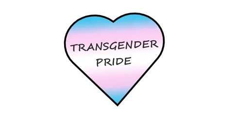 Transgender pride flag animation. | Stock Video | Pond5