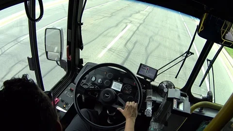 Truck or Bus Driver Pov Stock Video Footage | Royalty Free Truck or Bus ...
