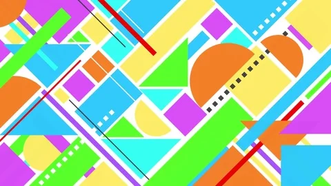 Transition Creative Geometric Shapes On ... | Stock Video | Pond5