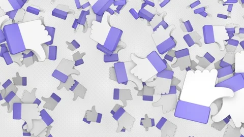 Transition Thumbs Up Shape Animation, So... | Stock Video | Pond5