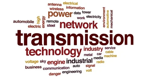 Transmission animated word cloud, text d... | Stock Video | Pond5