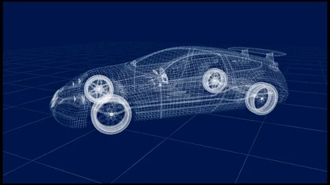 Car Wire Frame Animation Stock Videos – Royalty-Free HD & 4K Videos