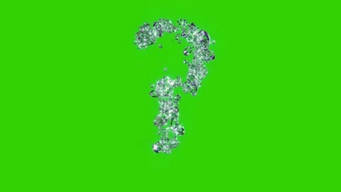 transparent diamonds question mark - gem... | Stock Video | Pond5
