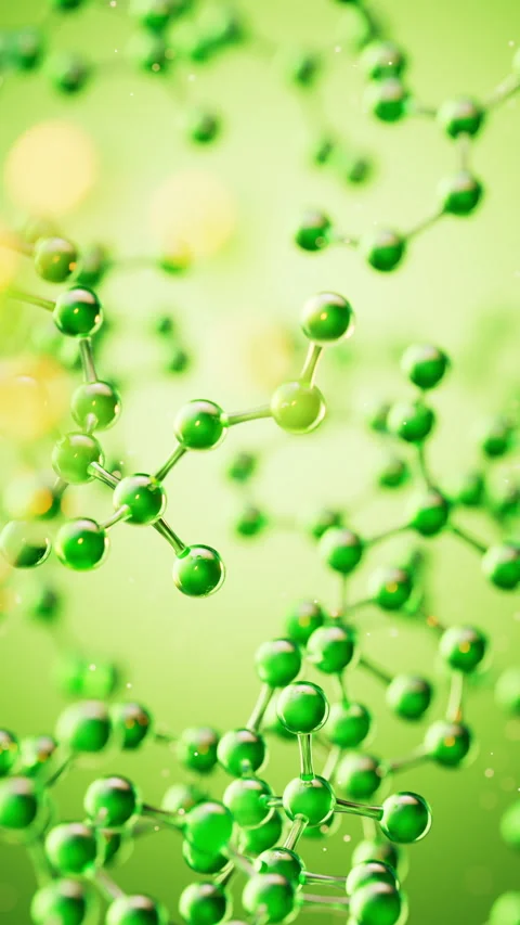 Transparent green molecules background, ... | Stock Video | Pond5