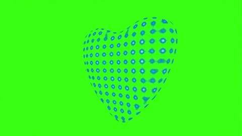 Transparent Heart Animation with Blue Ro... | Stock Video | Pond5