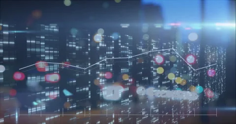 Transparent line graph popping grid draw... | Stock Video | Pond5