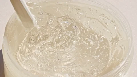 Transparent liquid gel background, clear... | Stock Video | Pond5