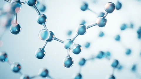 Transparent molecules background, 3d ren... | Stock Video | Pond5