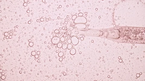 Transparent Pink Fluid Oil, Serum, Gel f... | Stock Video | Pond5