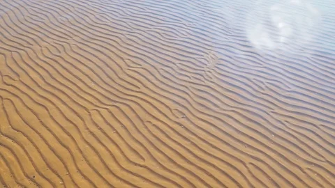 Transparent seabed. Sand and salt of the... | Stock Video | Pond5