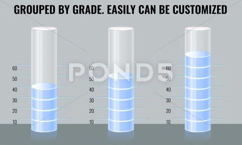 Transparent vector lab tubes. Design for workflow layout, diagram ...