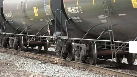 Transportation Oil train level crossing ... | Stock Video | Pond5