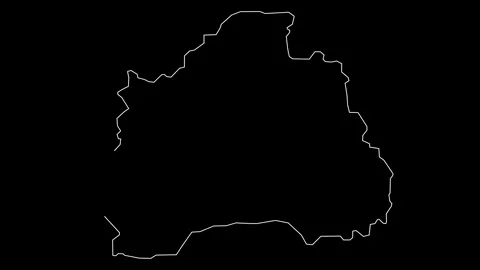 Transylvania region map of Romania outli... | Stock Video | Pond5