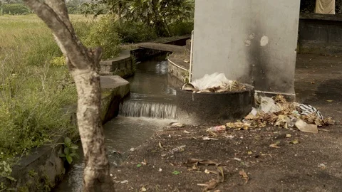 Trash, garbage and pollution from humans... | Stock Video | Pond5