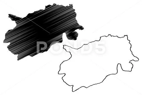 Trashigang District (Districts of Bhutan, Kingdom of Bhutan) map vector ...