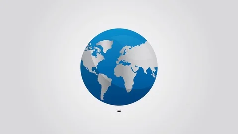 travel around the world animation with e... | Stock Video | Pond5