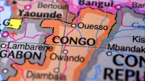 Travel Concept Political Map of The Con... | Stock Video | Pond5