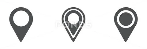 Travel location icon sign map vector: Royalty Free #242282202