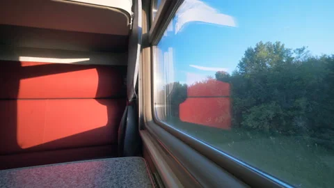 Travelling by train concept. Half of a t... | Stock Video | Pond5