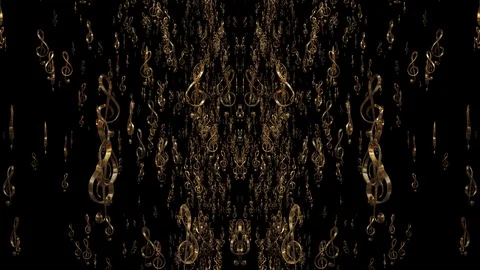 Treble Clef Music Background Loop 4k | Stock Video | Pond5