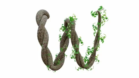 Tree grow or vine in the shape of the En... | Stock Video | Pond5