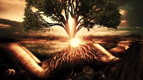 Tree of life Mother Nature animated Art ... | Stock Video | Pond5